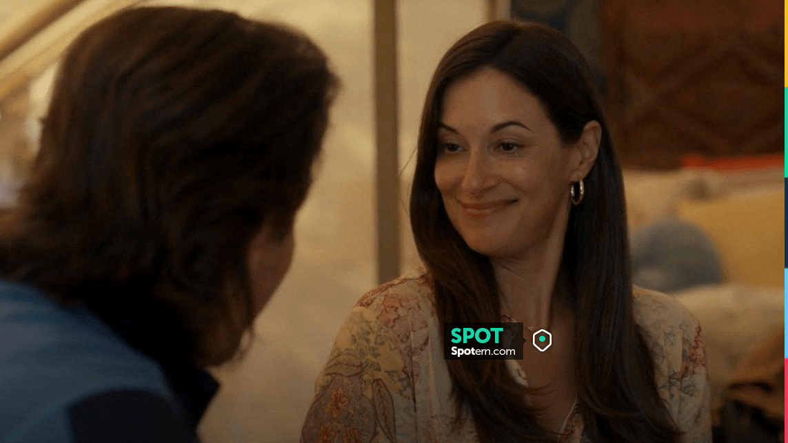 Maya Brenner 14k Gold Asymmetrical Monogram Necklace worn by Carla ...