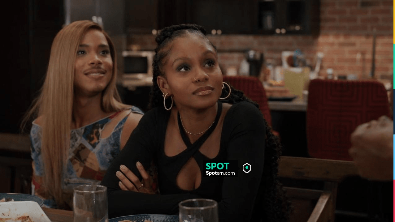 Michael Lauren Gael Top worn by Simone Hicks (Geffri Maya Hightower) as ...