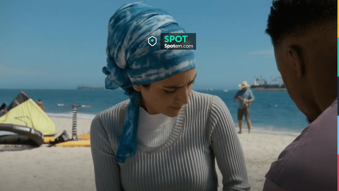 Madewell Indigo Tie-Dye Sarong Scarf worn by Special Agent Fatima ...