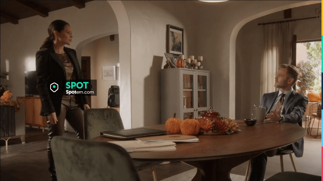 Veronica Beard Ashburn Dickey Satin-Jacquard Blazer worn by Angela ...