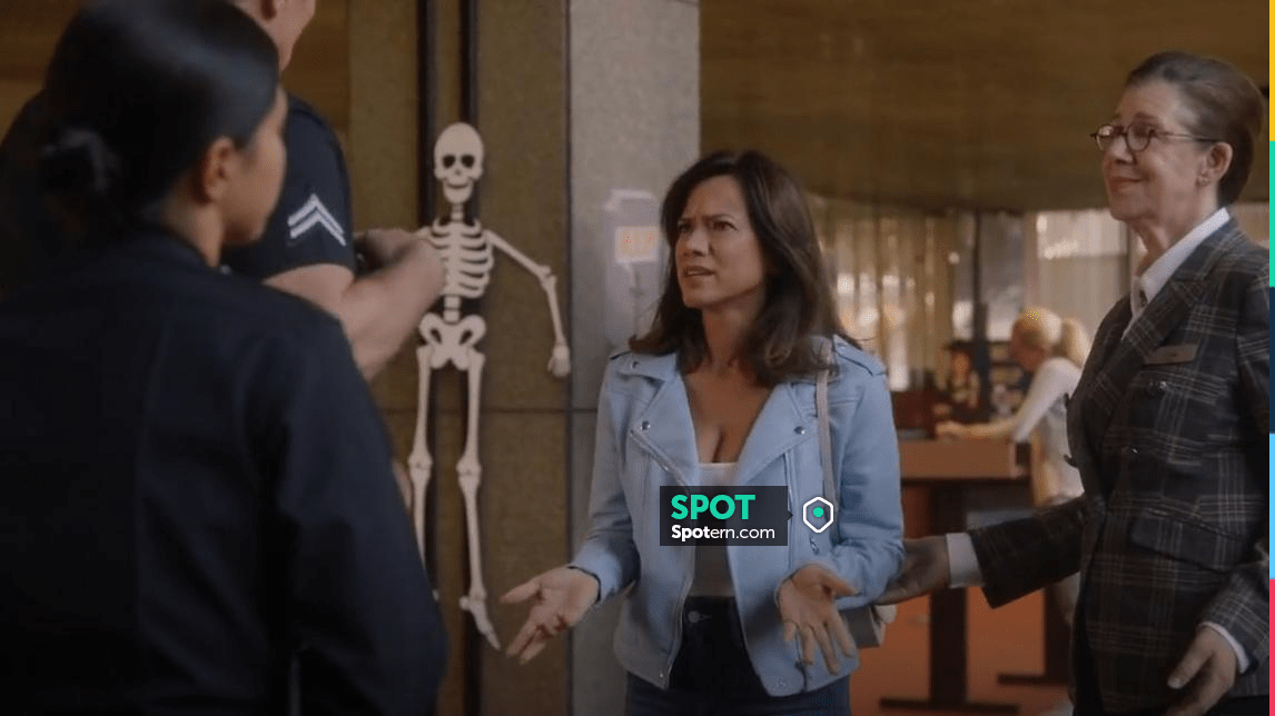 Iro Ashville Blazer In Summer Blue worn by Zoe Andersen (Mercedes Mason ...