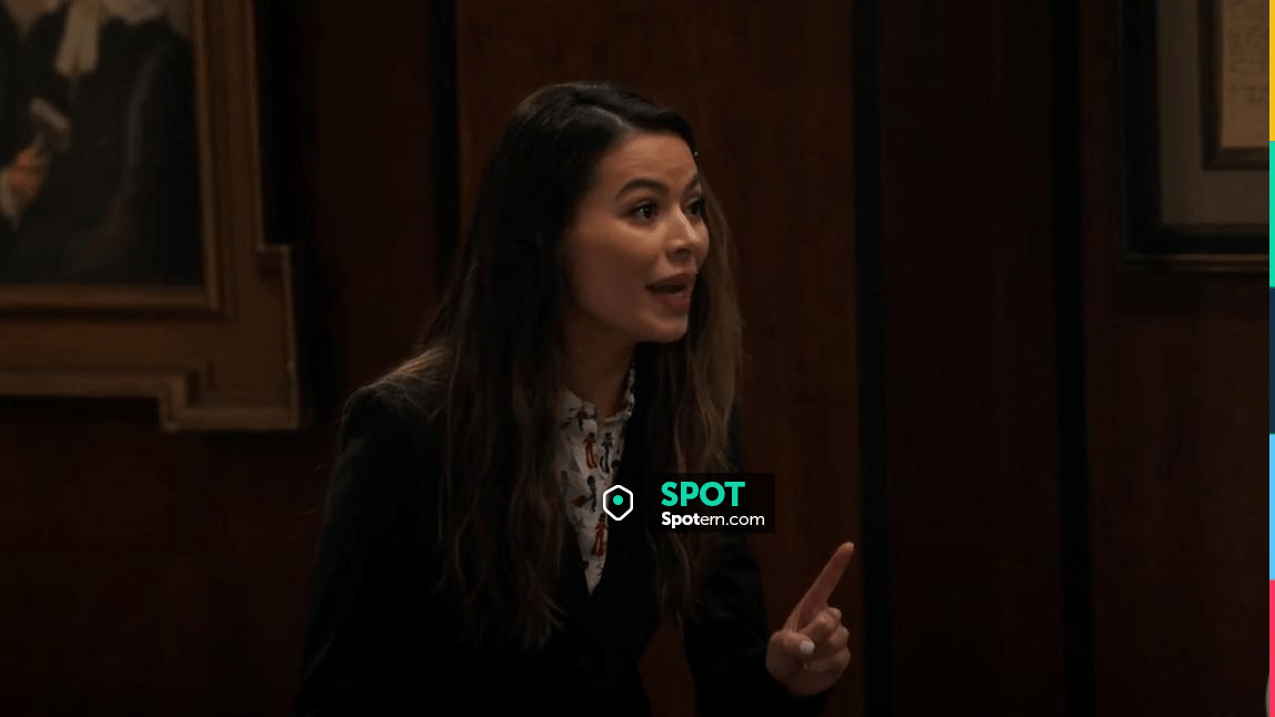 Alice + Olivia Willa Chemise imprimée portée par Carly Shay (Miranda ...