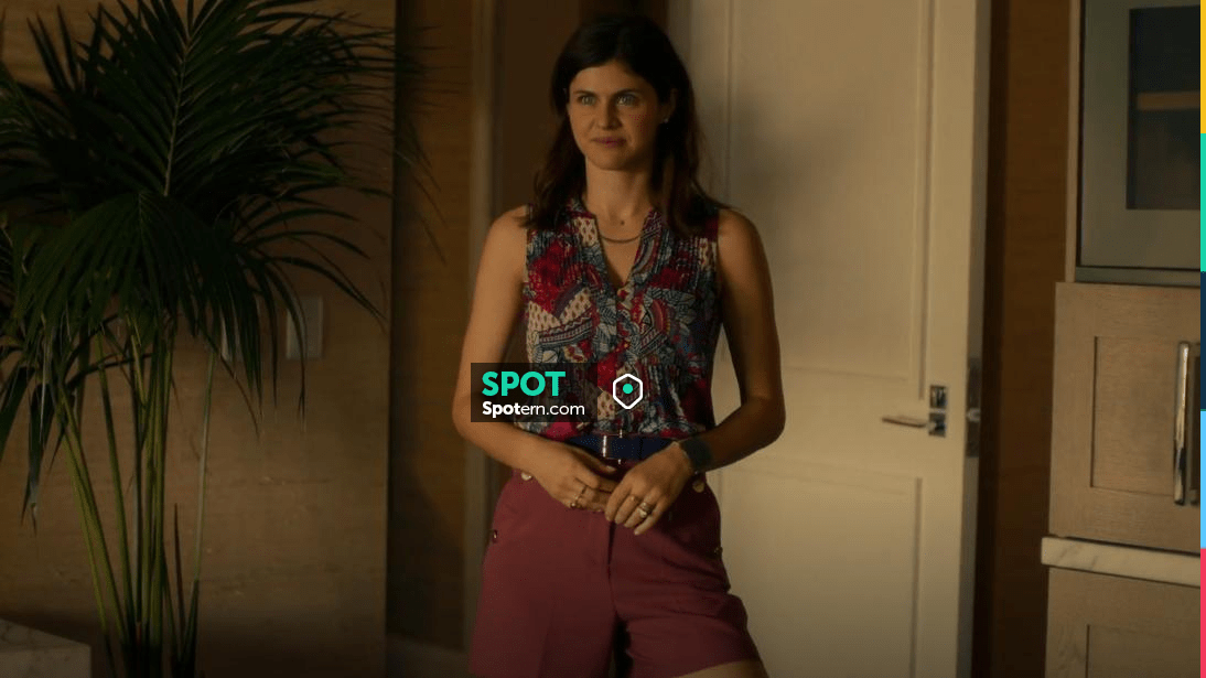 Maeve Whimsical Blouse worn by Rachel Patton (Alexandra Daddario) as ...