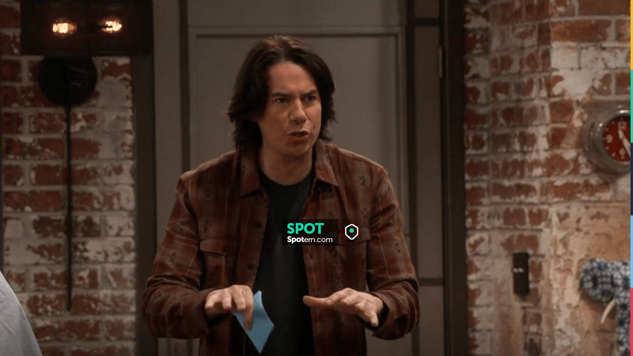 Paige Embellished Plaid Shirt worn by Spencer Shay (Jerry Trainor) as ...