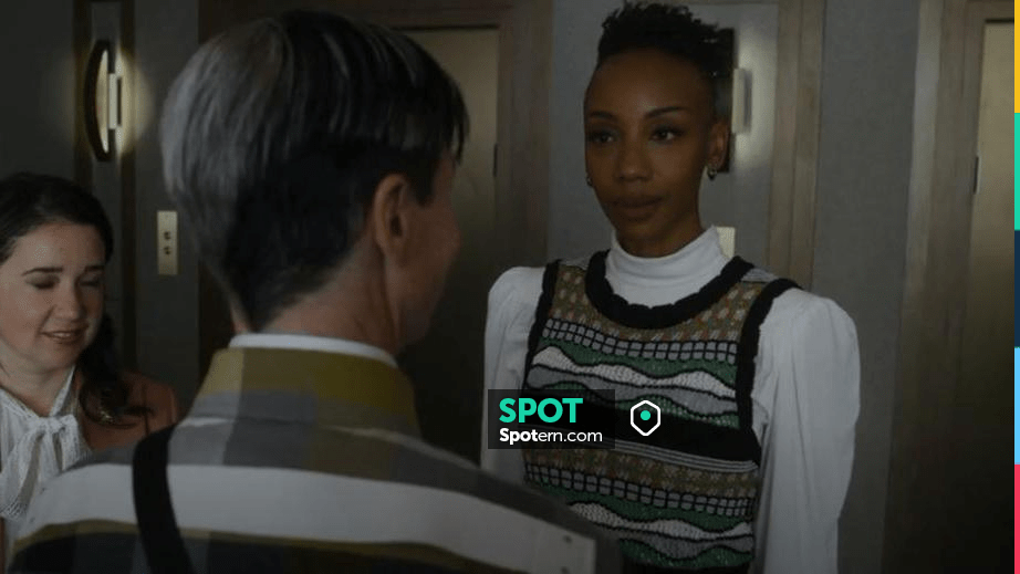 Sandro Tim­o­th­ee Sweater Vest worn by Carmen Moyo (Charmaine Bingwa ...