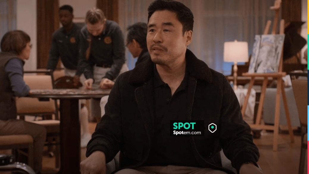 Levis Faux Suede Aviator Bomber Jacket worn by Timmy (Randall Park) as ...