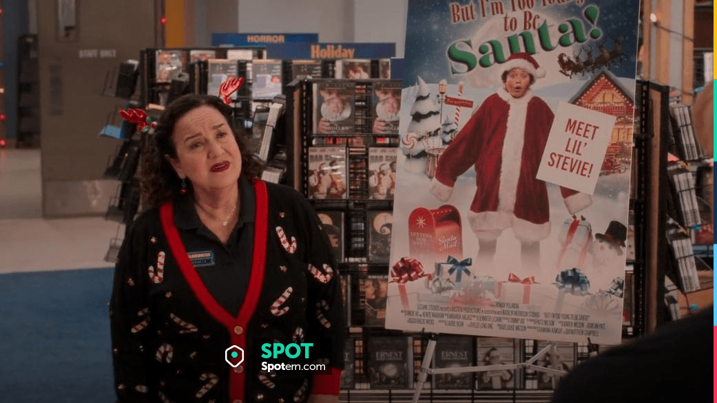 Tipsy Elves Wom­en's Se­quin Can­dy Cane Cardi­gan worn by Connie (Olga ...