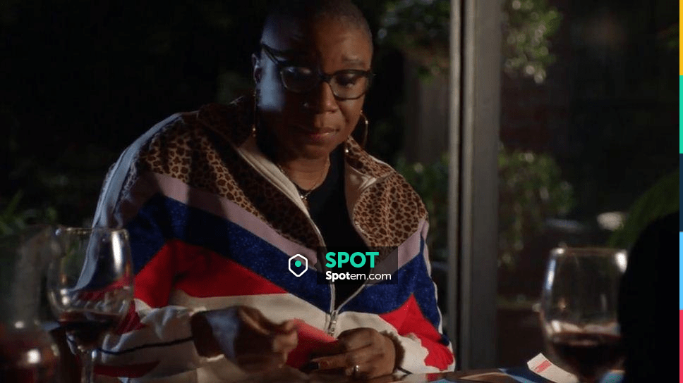 Palm Angels Col­or Block Jack­et worn by Henrietta 'Hen' Wilson (Aisha ...