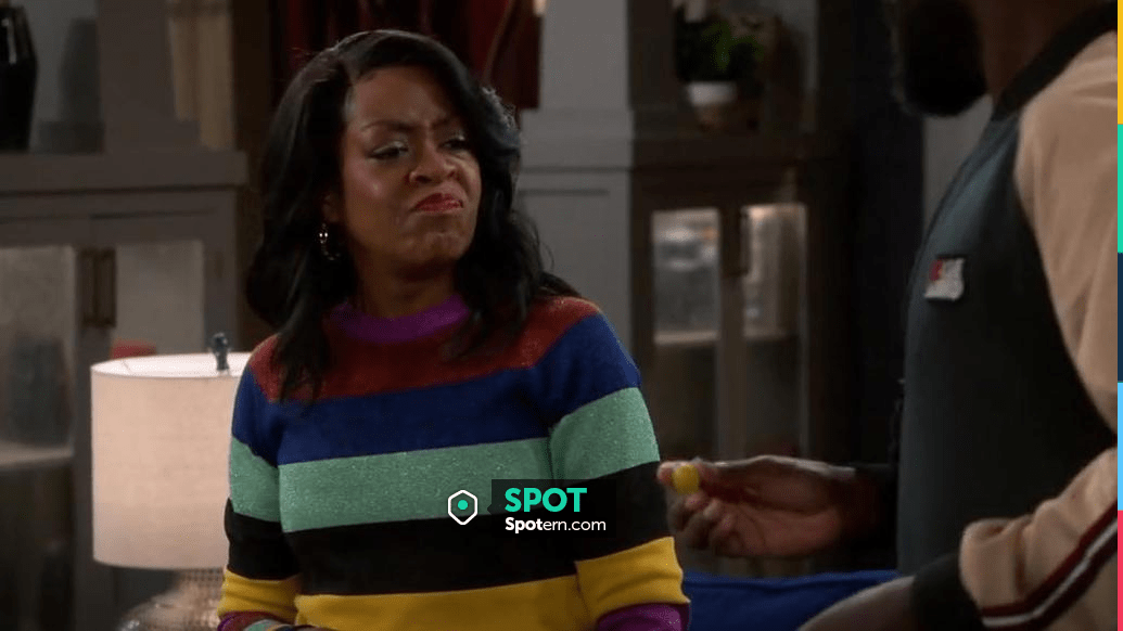 Victoria Beckham Metallic Sweater worn by Tina Butler (Tichina Arnold ...