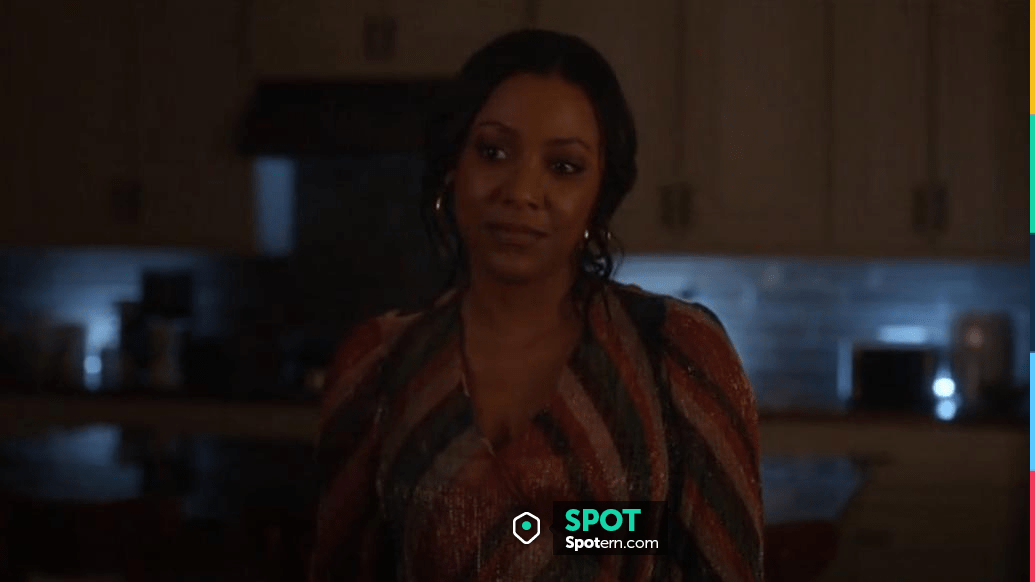 Ba&Sh Madison Stripe Dress worn by Kayla Taylor-Roman (Meagan Holder ...