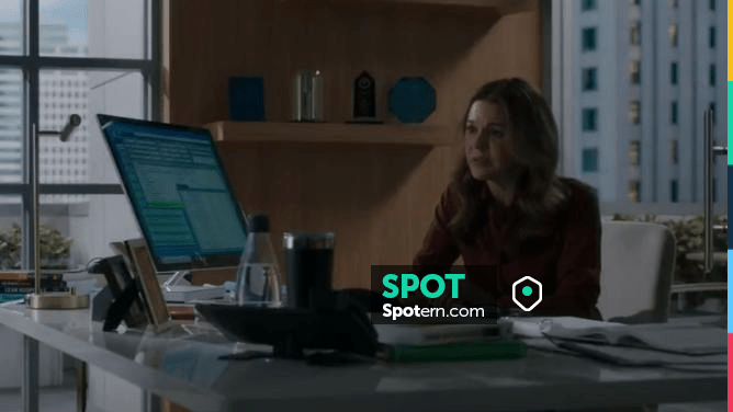 NILI LOTAN Lleida Silk Button-Front Shirt worn by Kit Voss (Jane Leeves ...