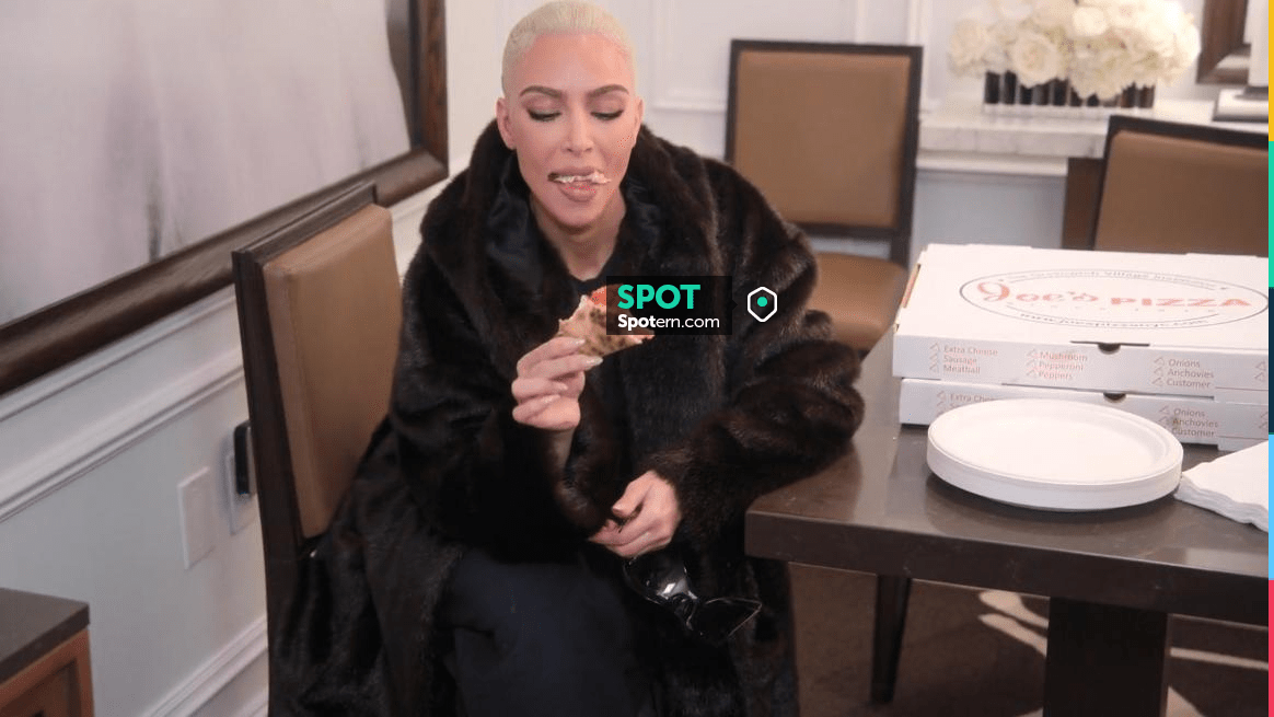 Balenciaga Fur Coat worn by Kim Kardashian as seen in The Kardashians ...