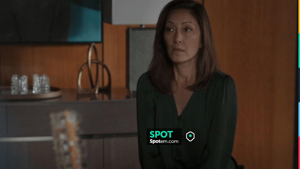 Paige Abri­ana Blouse worn by Dr. Audrey Lim (Christina Chang) as seen ...