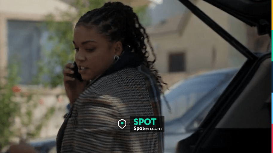 Veronica Beard In­dia Patch­work Dick­ey Coat worn by Dr. Diane Lewis ...