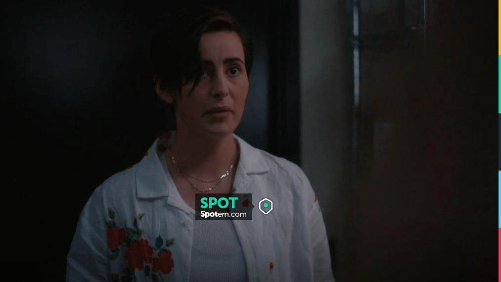 Carleen Camp-Collar Floral-Print Cotton-Voile Shirt worn by Sarah ...