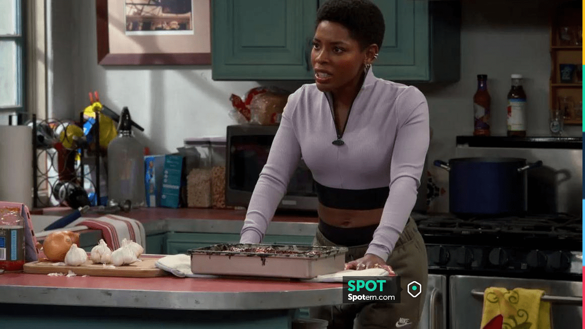 Nike Mid Rise Cargo Pants worn by Necie (Chelsea Harris) as seen in The ...