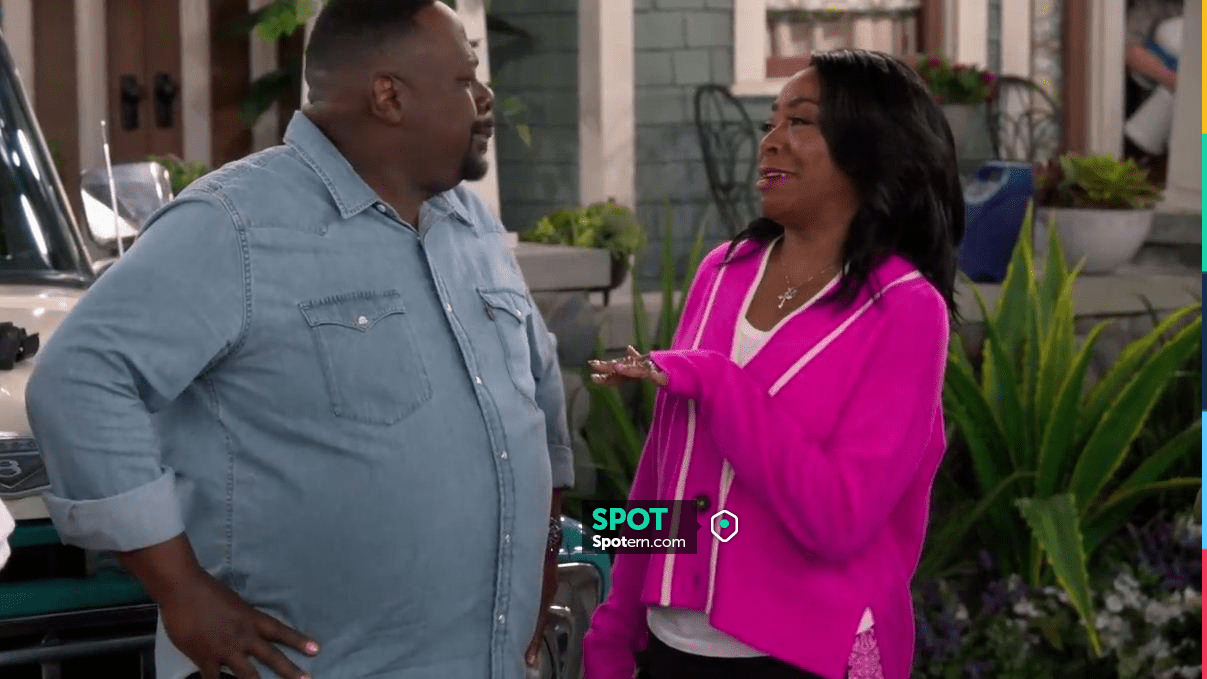 Veronica Beard Trisa Cardigan worn by Tina Butler (Tichina Arnold) as ...