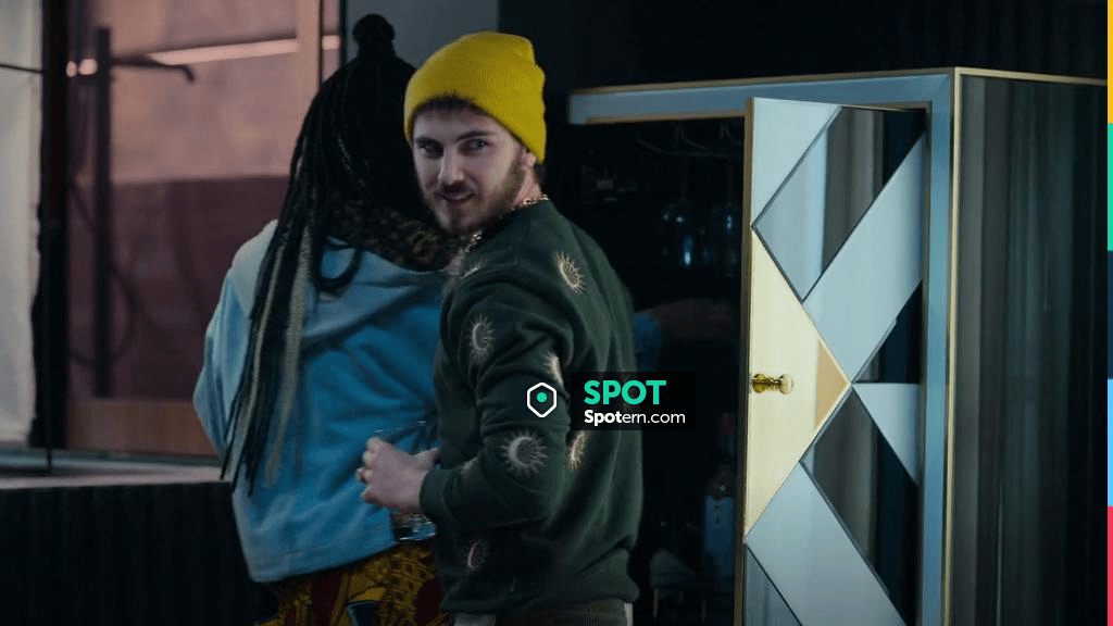 Scotch & Soda Embroidered Crewneck Sweater worn by Ignacio Carrascal as ...