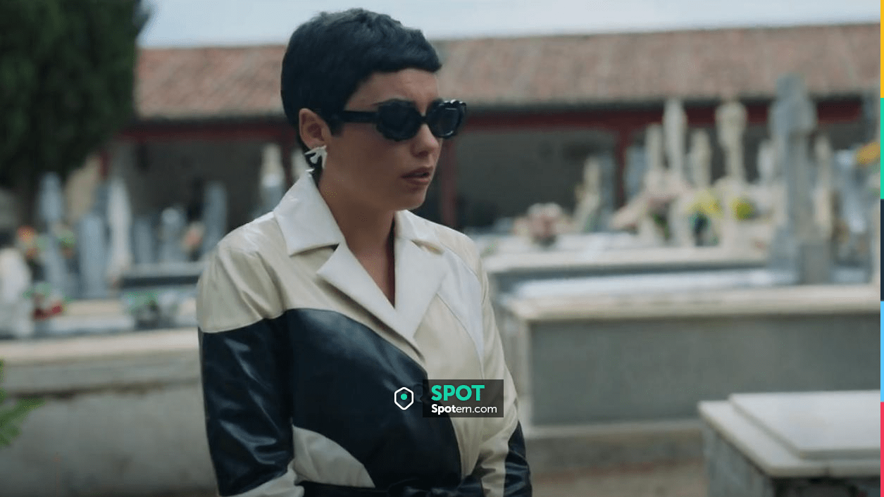 & Other Stories Abrigo de color con cinturón usado por Ari Blanco ...