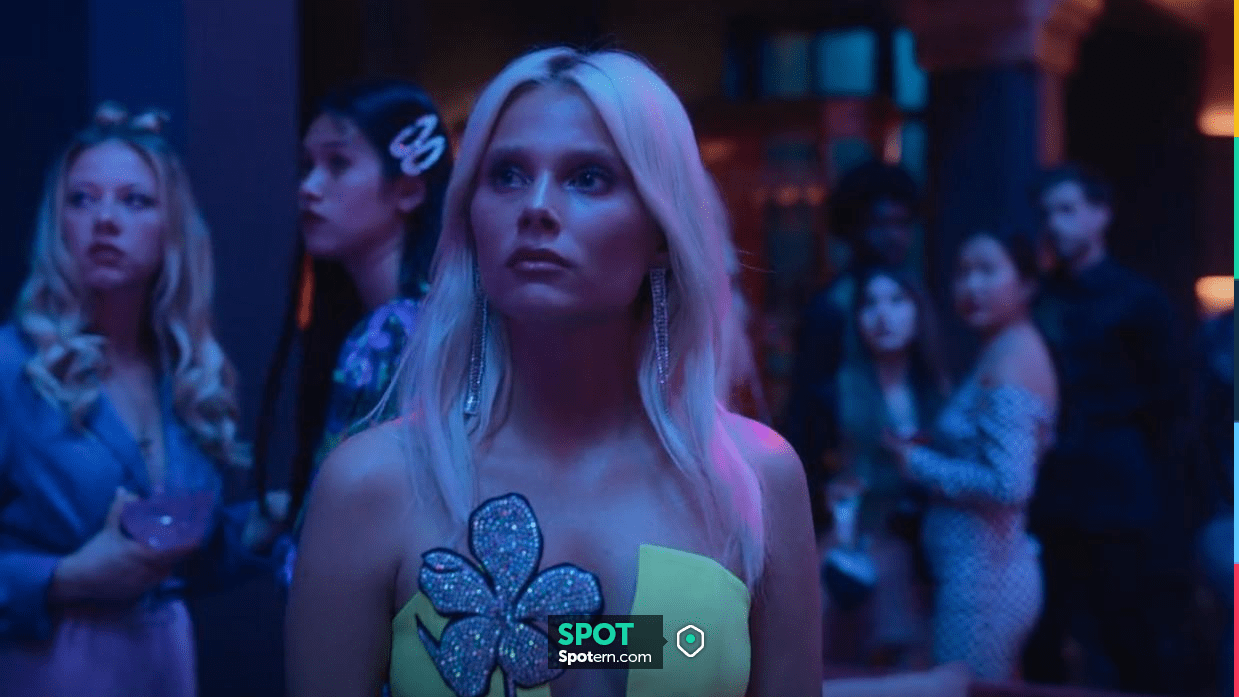 David Koma Strapless Flower Mini Dress worn by Isadora (Valentina ...