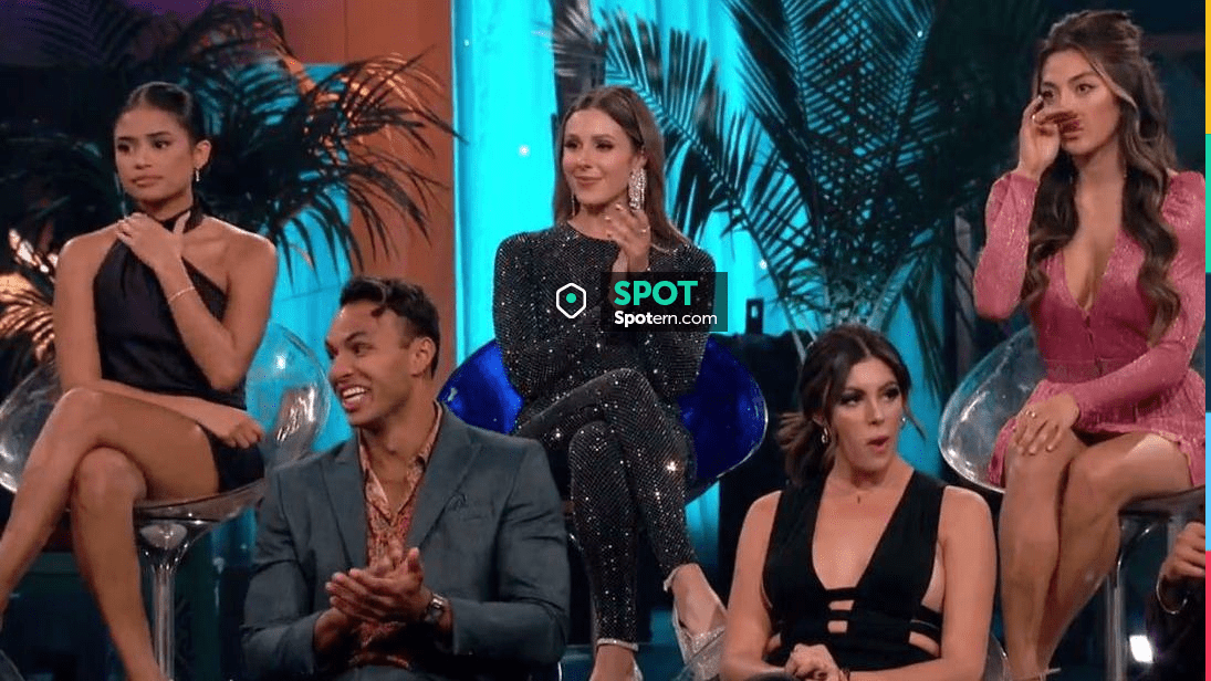 Alice + Olivia Freddie Stud Embellished Jumpsuit worn by Kate Gallivan ...