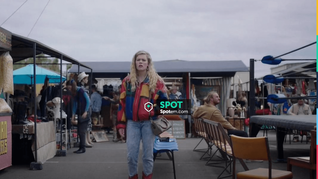 Vintage G-III Leather Colorblock Patchwork Jacket worn by Karen (Lexie ...