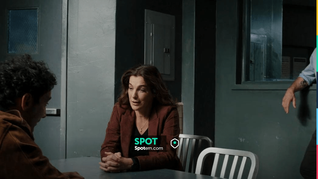 Kobi Halperin Keren Suede Blazer worn by Tia Leonetti (Ayelet Zurer) as seen in Law & Order ...