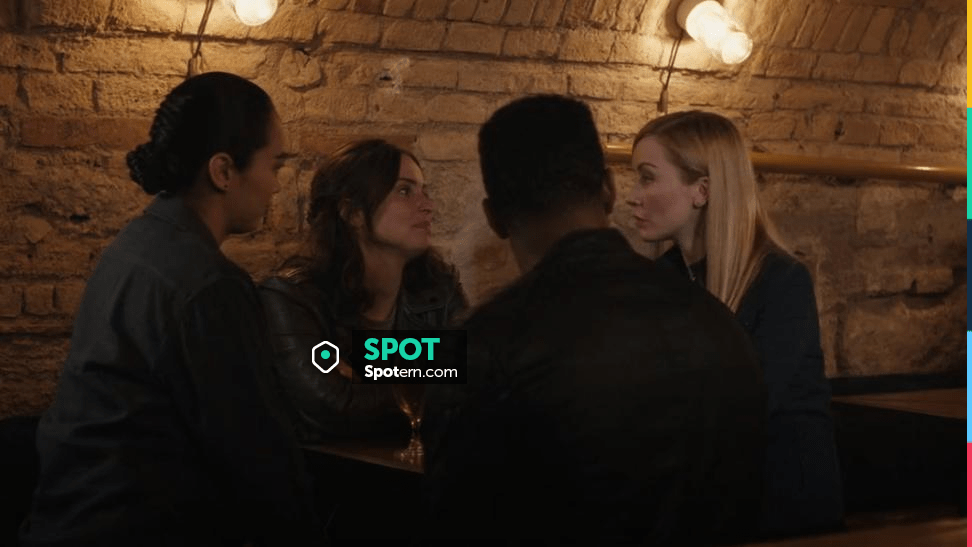 AllSaints Dalby Leather Jacket worn by Special Agent Jamie Kellett ...