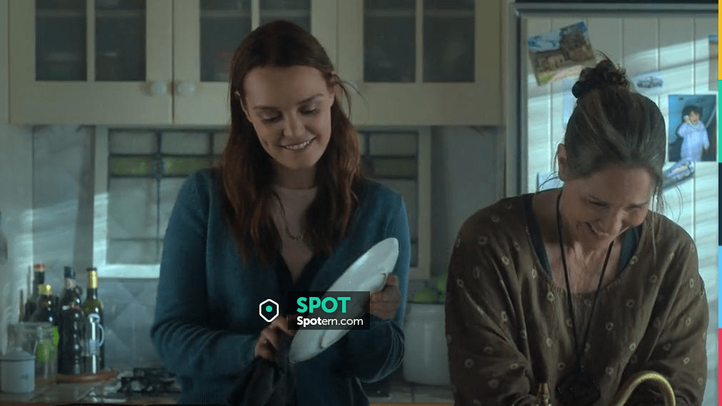 Toast Wool Tip­ping Cardi­gan worn by Tally Craven (Jessica Sutton) as ...