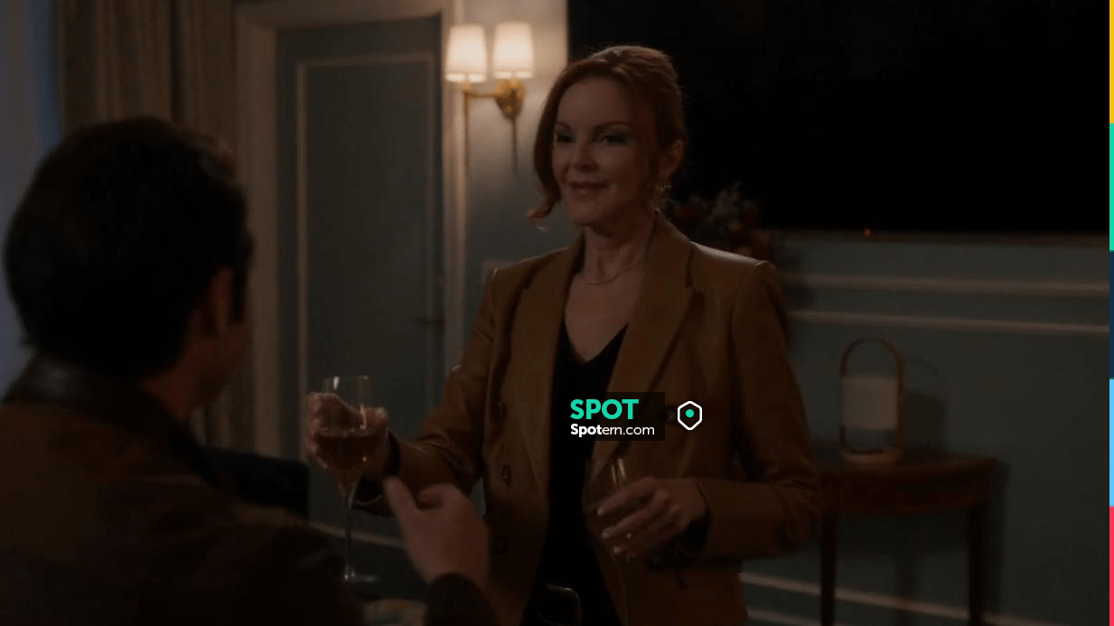 Veronica Beard Cooke Leather Jacket worn by Skyler Samms (Marcia Cross ...