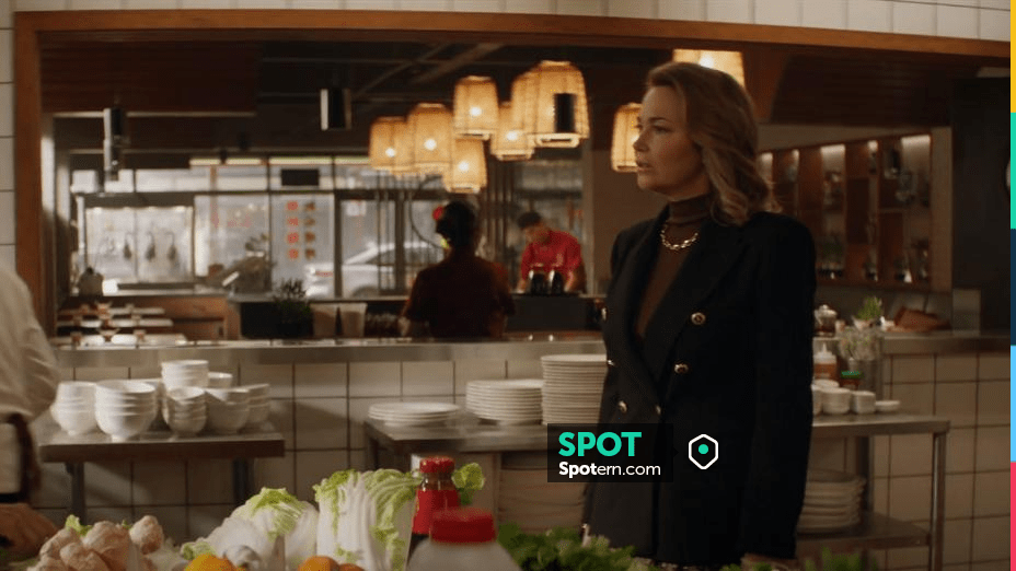 Zara Tailored Double Breasted Blazer worn by Carrie (Kim Rhodes) as ...