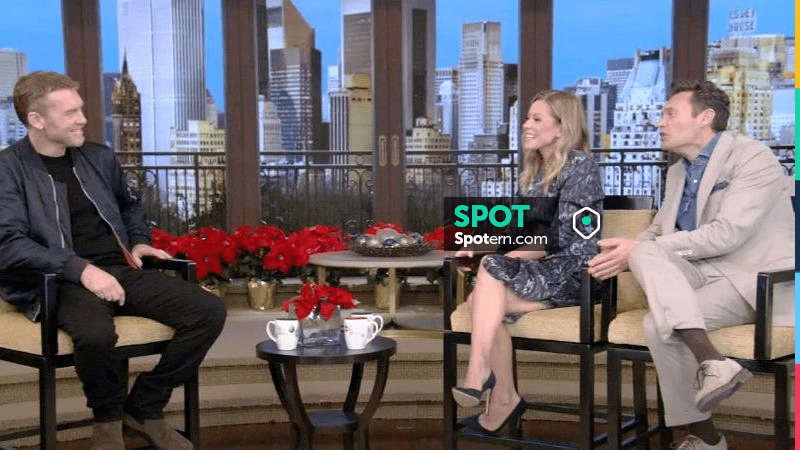 Iro Zimber Print Dress with Shoulder Pads worn by Kelly Ripa as seen in ...