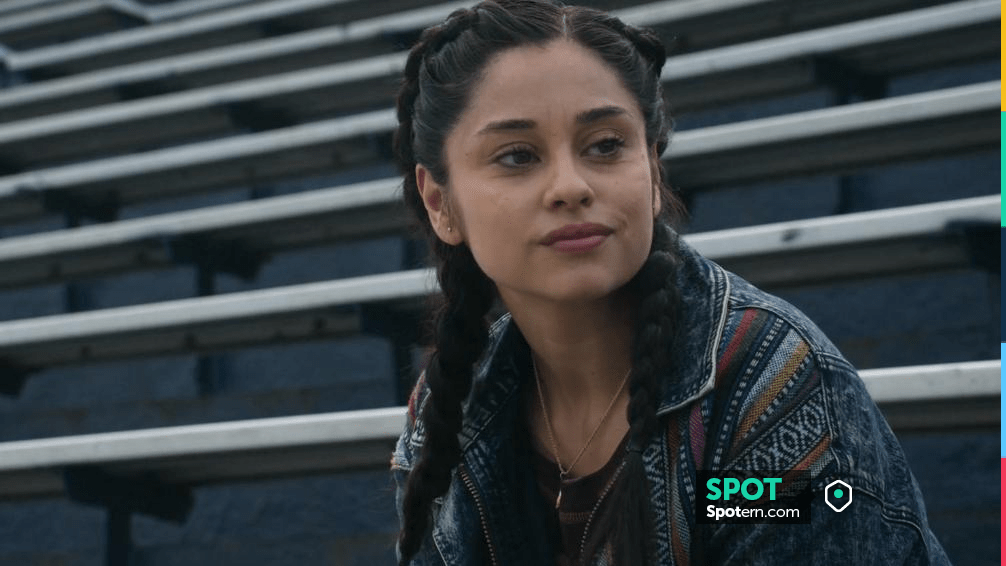 Forever 21 Acid Wash Southwestern Denim Jacket worn by Yolanda Montez ...