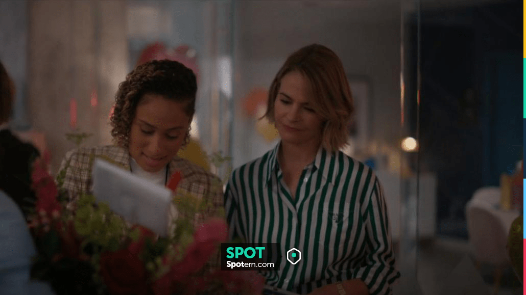 Prada Printed Silk Shirt worn by Alice Pieszecki (Leisha Hailey) as ...