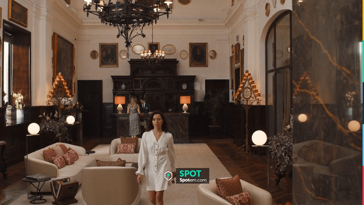 Sandro Lylie Dress worn by Harper Spiller (Aubrey Plaza) as seen in The ...