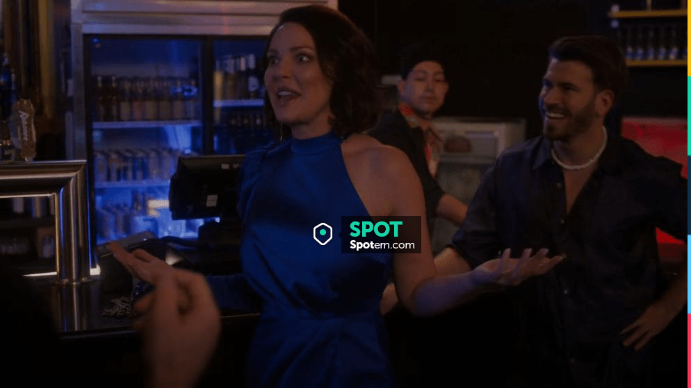 Lavish Alice Satin One-Sleeve Wrap Minidress worn by Tully Hart ...