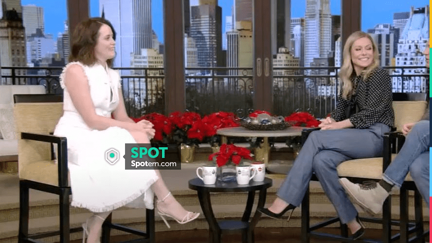 Huishan Zhang Fe­lic­i­ty Frayed-Trims Split-Hem Wo­ven Mi­di Dress ...