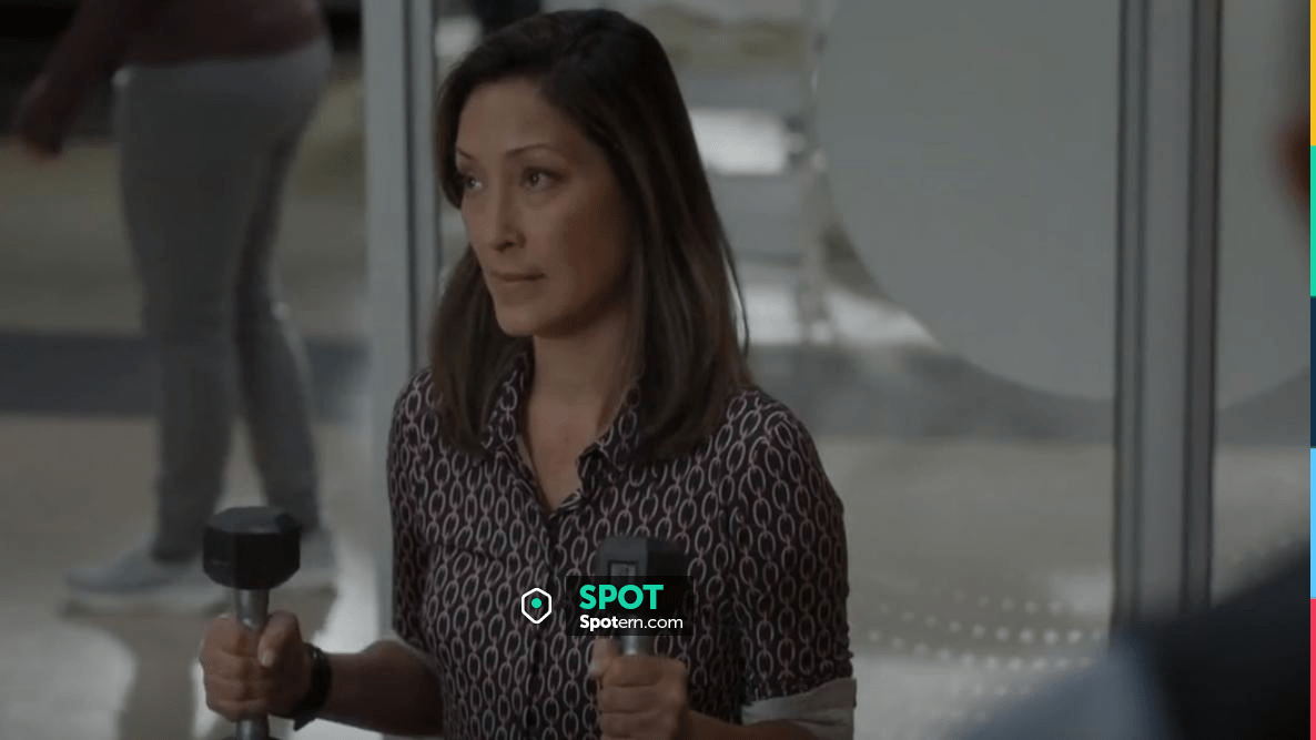 L'Agence Harmony Chain Blouse worn by Dr. Audrey Lim (Christina Chang ...