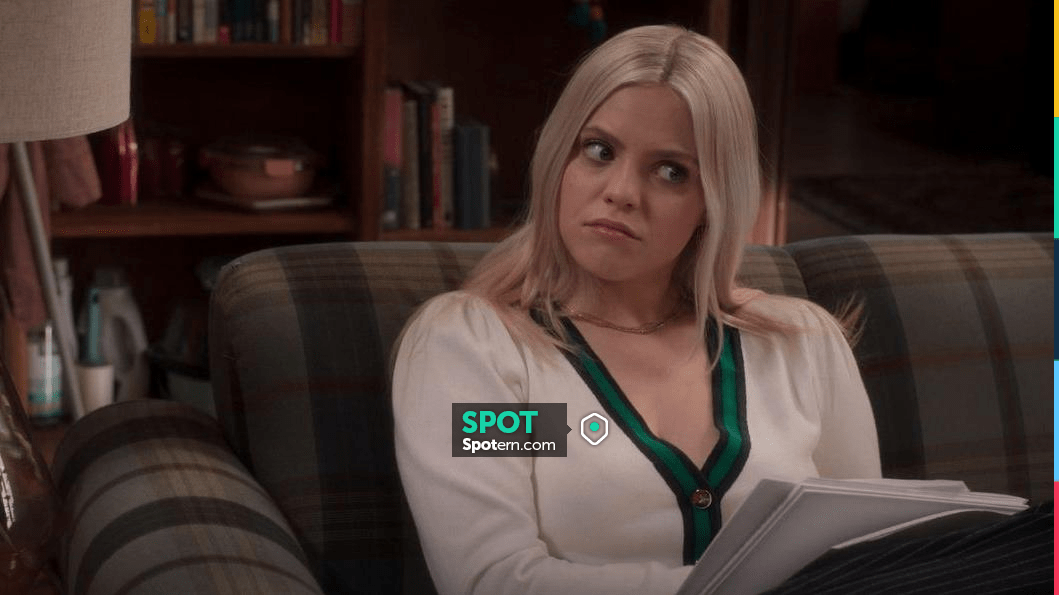 Alexia Admor Contrast Trim Cardigan worn by Leighton Murray (Reneé Rapp ...