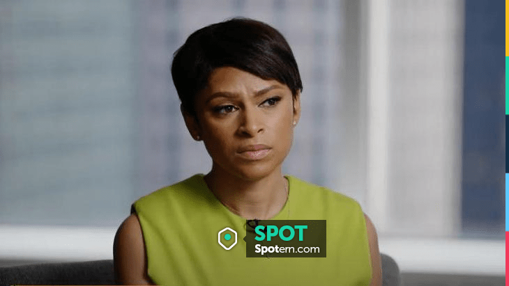 Robe drapée Zara Shoulder Pad portée par Jericka Duncan comme vu dans ...