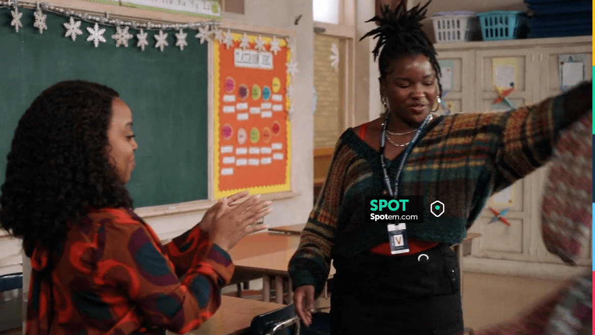 Urban Outfitters Thea Fuzzy Plaid Cardigan worn by Erika (Courtney Taylor) as seen in Abbott ...