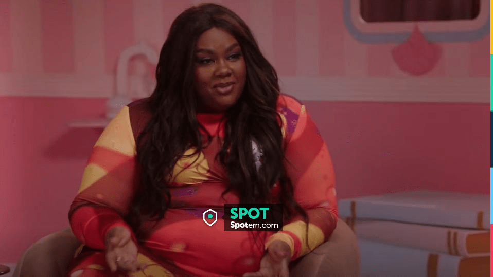 Tyler McGillivary Gal Dress worn by Nicole Byer as seen in Ziwe (S02E03 ...