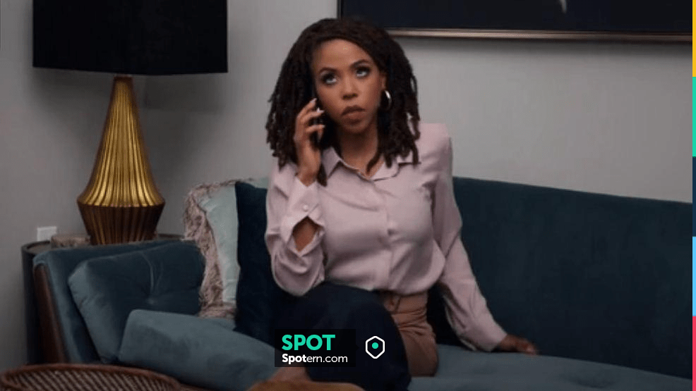 Cushnie Two Tone Wide Leg Pants worn by Andrea 'Andi' Barnes (KJ Smith ...