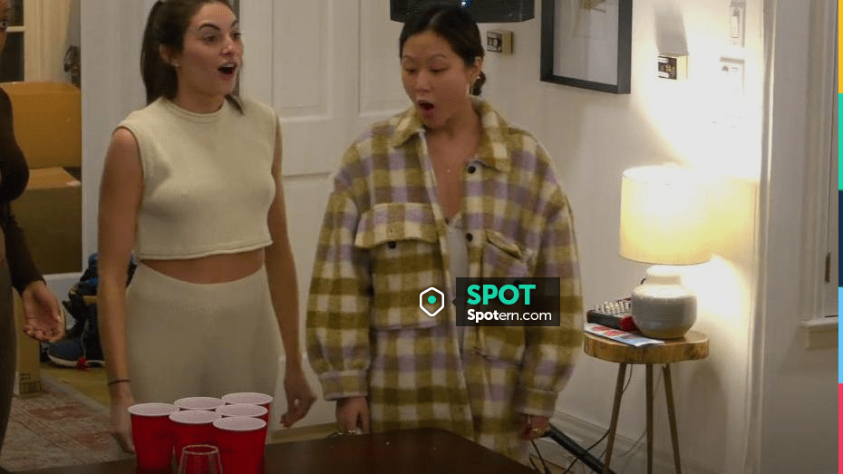 Zara Plaid Shacket worn by Rachel Clark as seen in Winter House (S02E08 ...