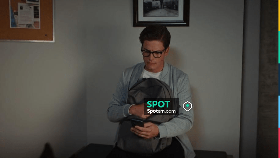 Alfani Regular-Fit Pinstripe Bomber Jacket worn by Jesse Mills (Justin ...