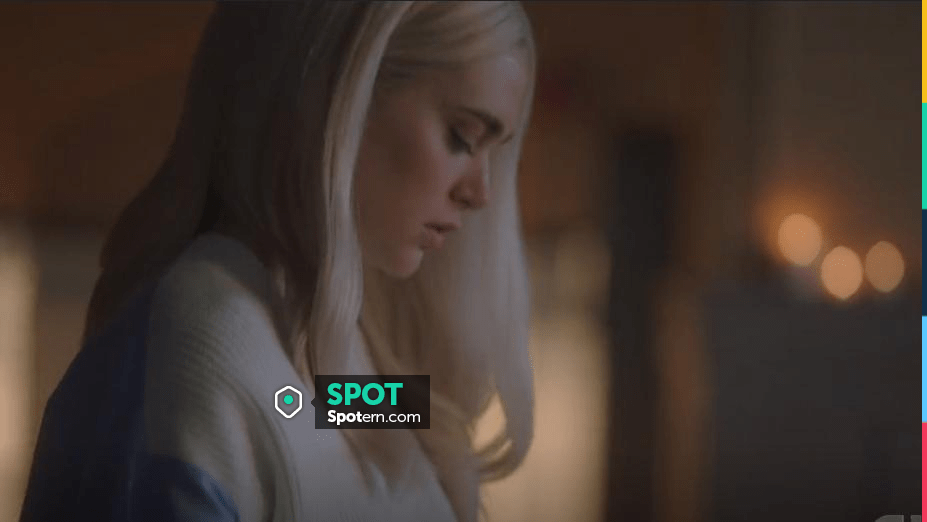 T by Alexander Wang Cropped Lay­ered Sweater worn by Lizzie Saltzman ...
