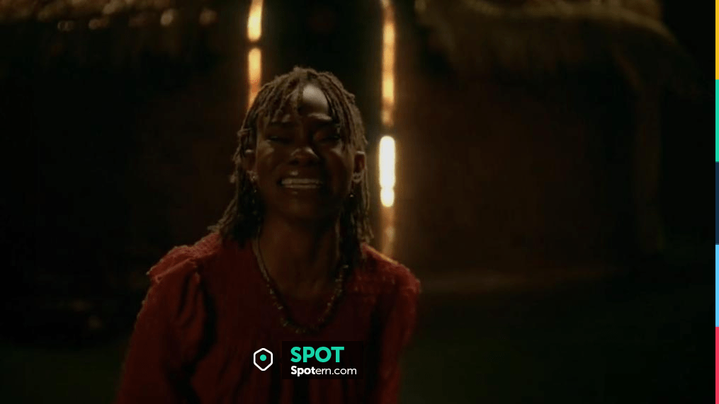 Q & A Clip-Dot Ruffled Top worn by Cleo Sowande (Omono Okojie) as seen ...