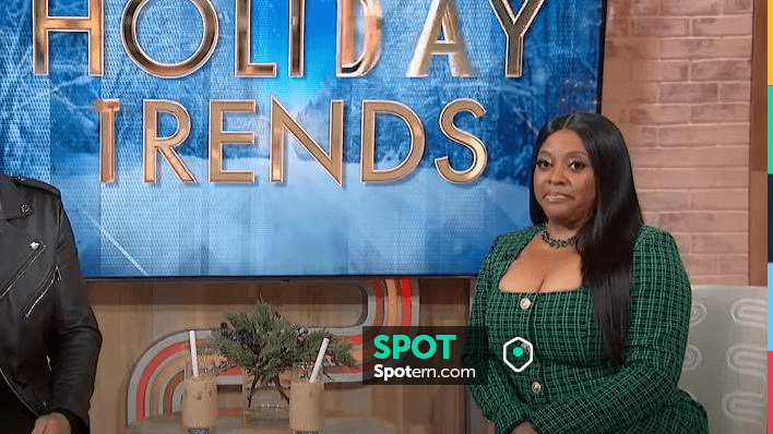 Rebecca Vallance Becca Checked Cotton-blend tweed Mini Dress worn by ...