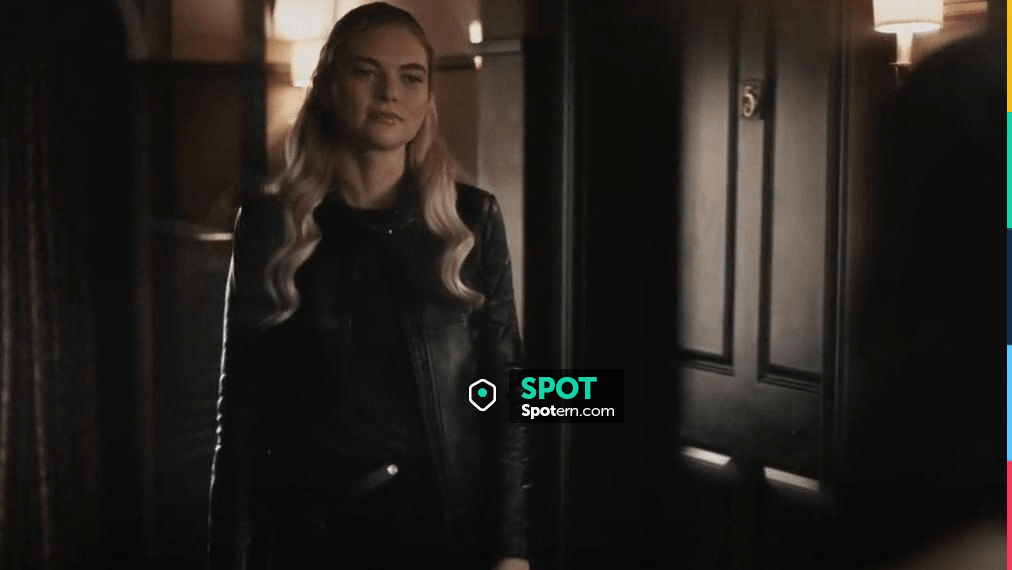 Antonio Melani Rachel Stand Collar Long Sleeve Genuine Leather Moto ...