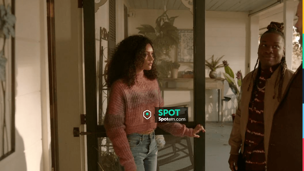 Aqua Ombre Striped Sweater worn by Maya Machado (Bianca Santos) as seen ...